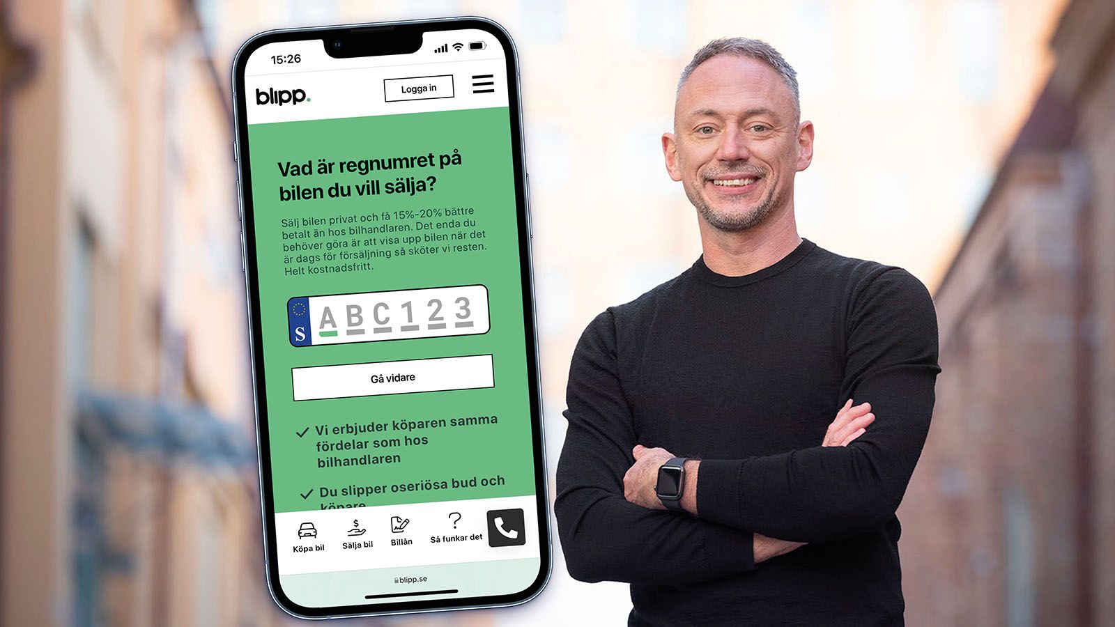 Sälj bilen enkelt och tryggt - Blipp